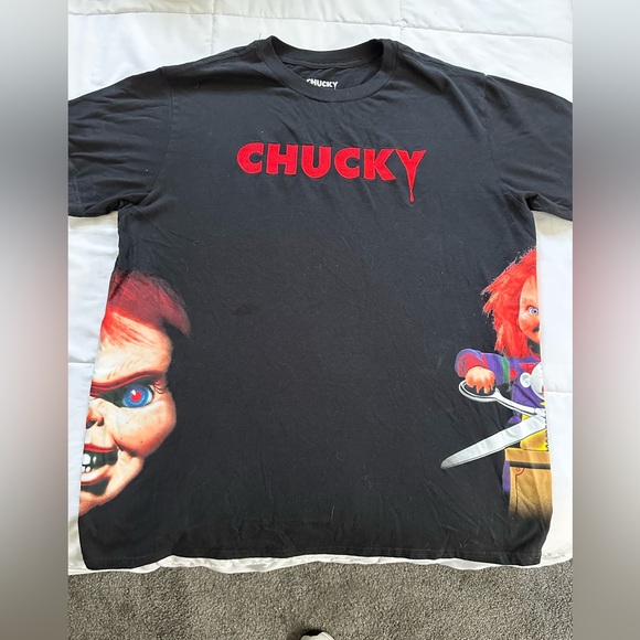 Shirts | Chucky Graphic Tshirt In Black And Red | Poshmark